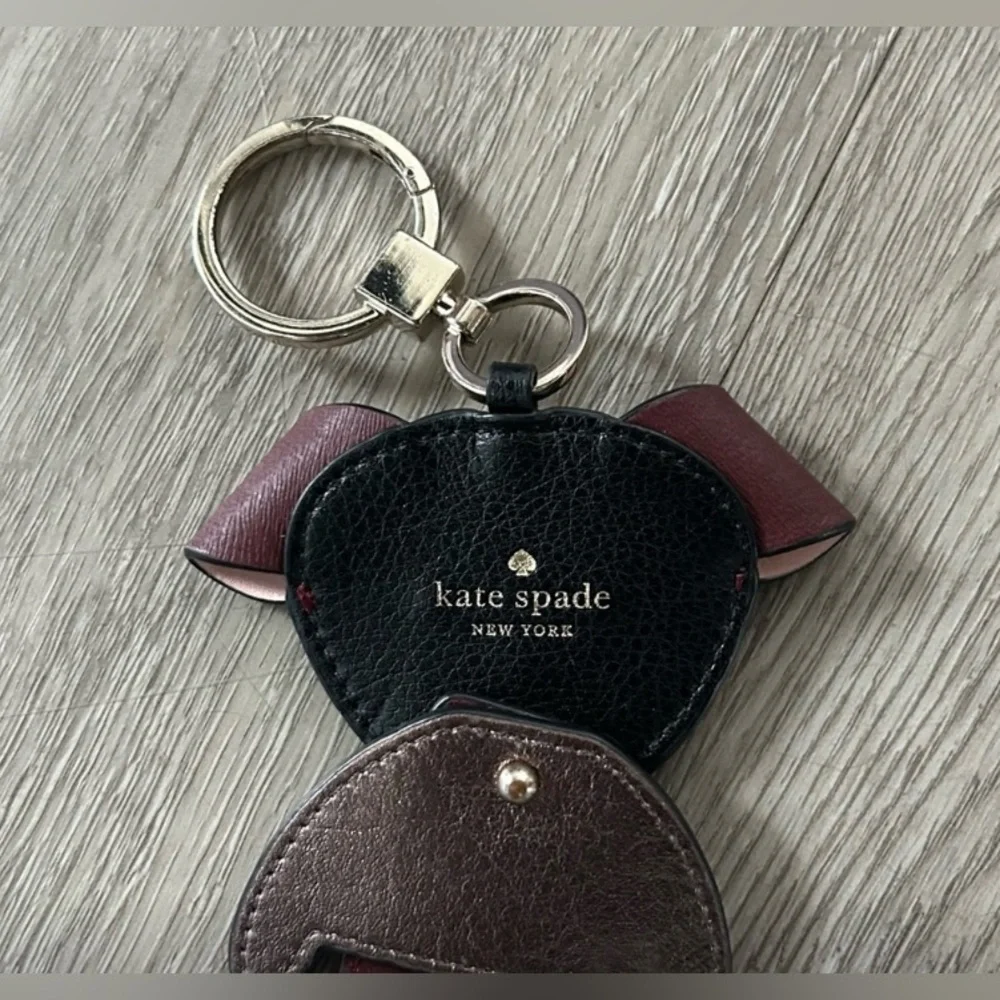 kate spade | Bags | Kate Spade New York Floral Pup Dog Keychaincharm ...